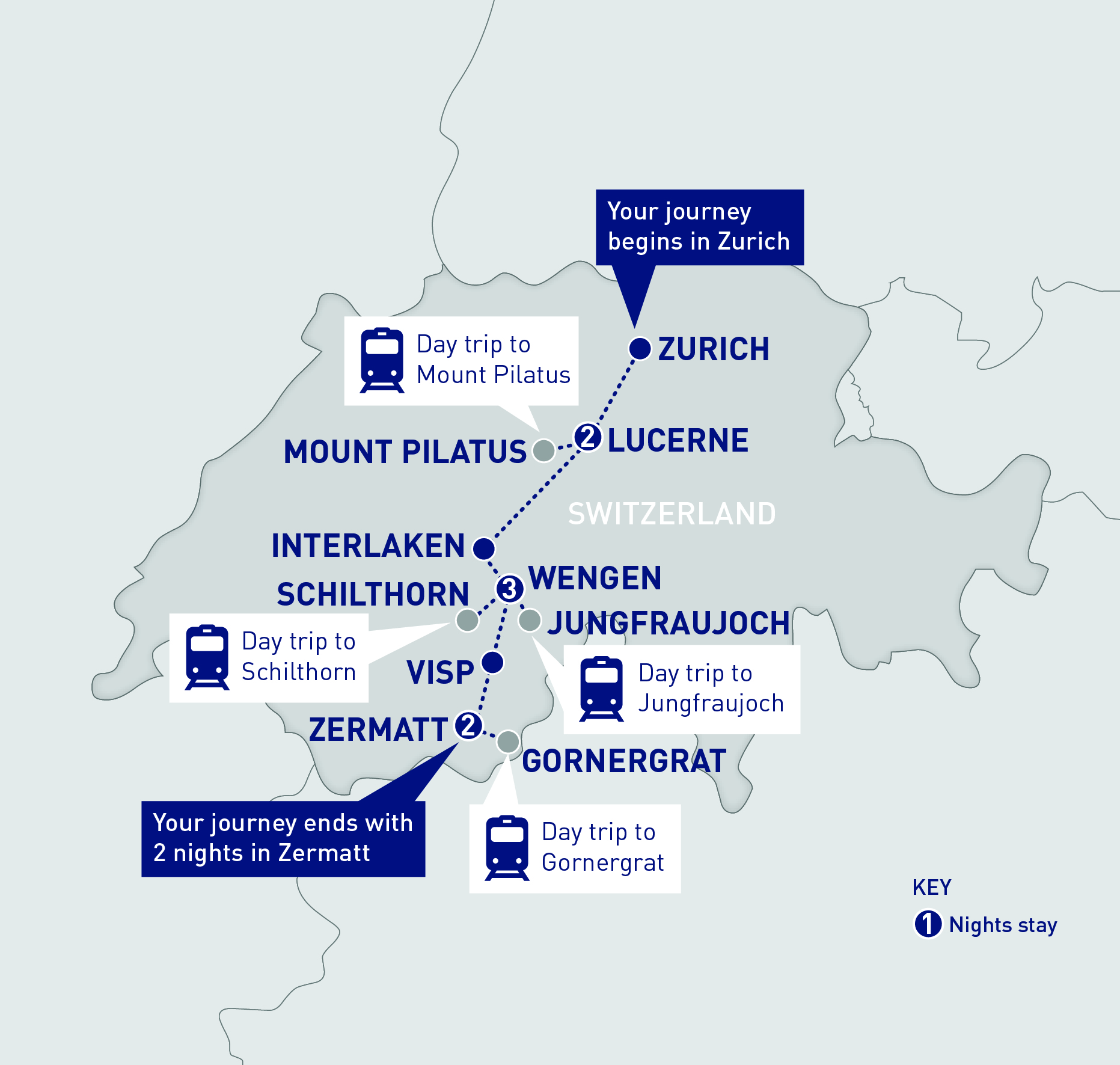 Map Lucerne To Zermatt