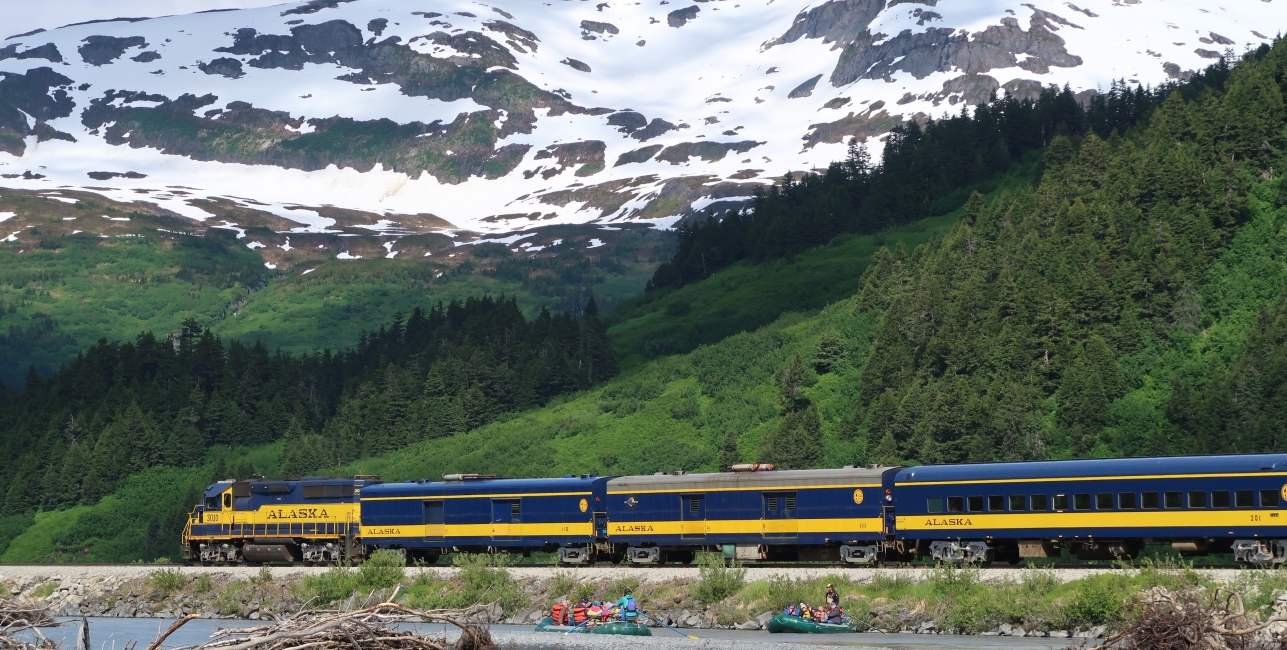 Denali National Park and Spencer Glacier with Alaska Railroad