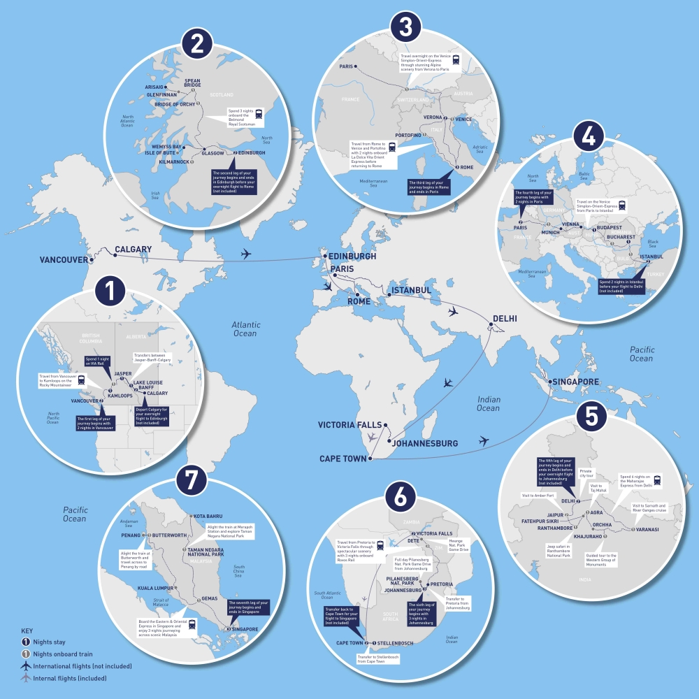 Around the World by Luxury Train | Railbookers®
